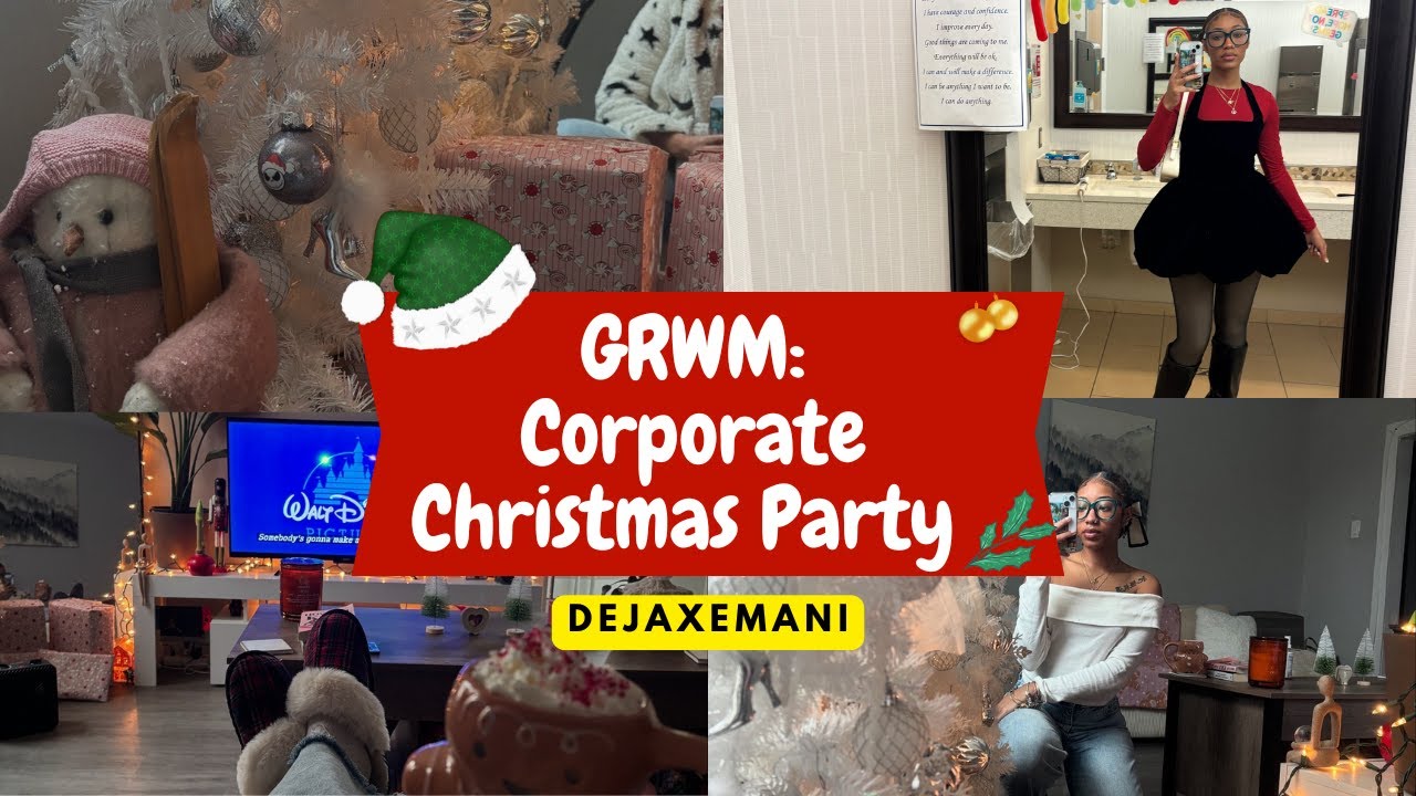 GRWM Office Christms Party - YouTube
