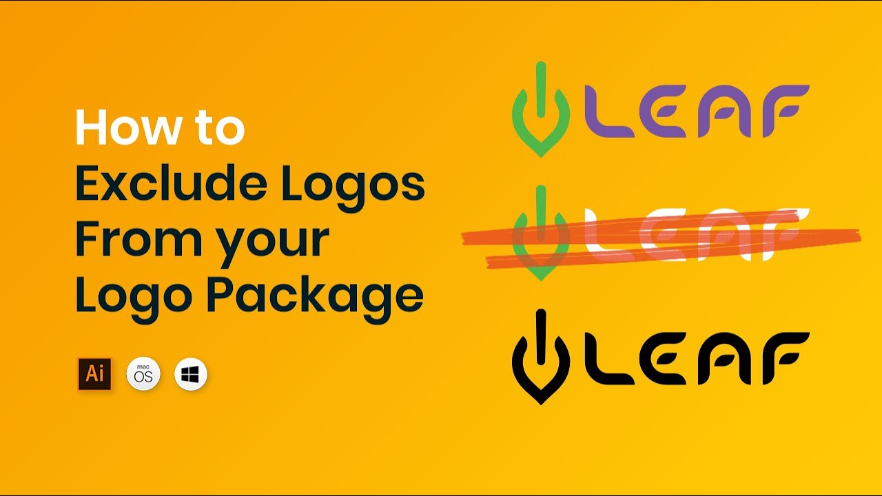 How To Exclude Logo Variations from Your Logo Packages (Legacy) - YouTube