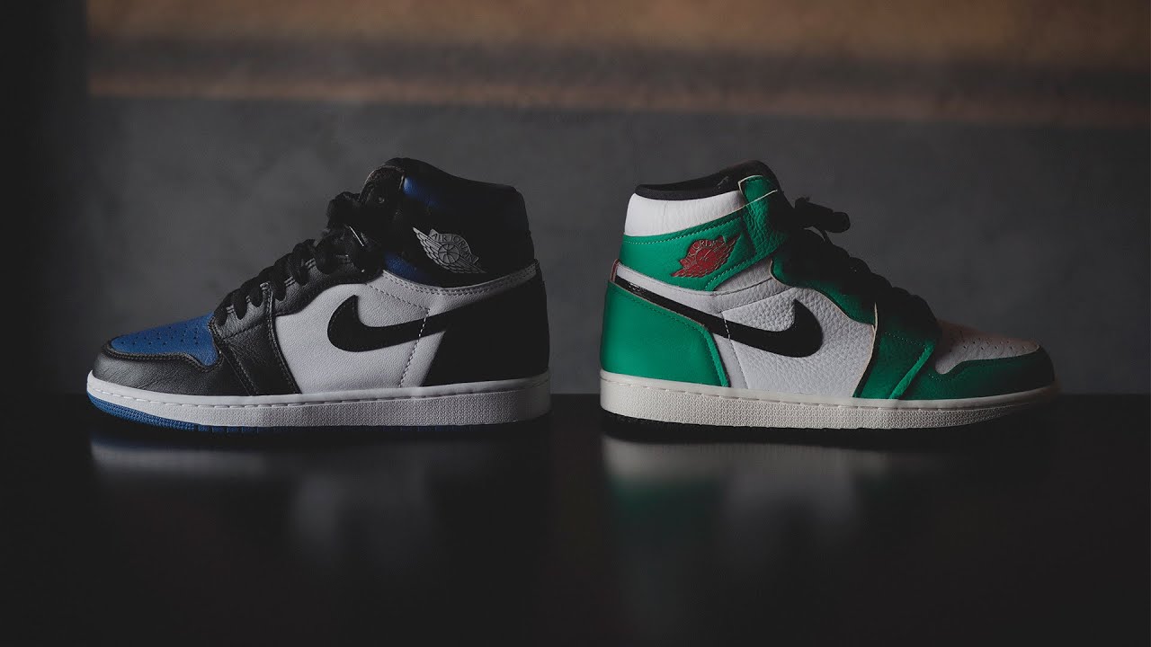 Crawlers Kicks | Air Jordan 1 Lucky Green & Royal Toe review en Español ...