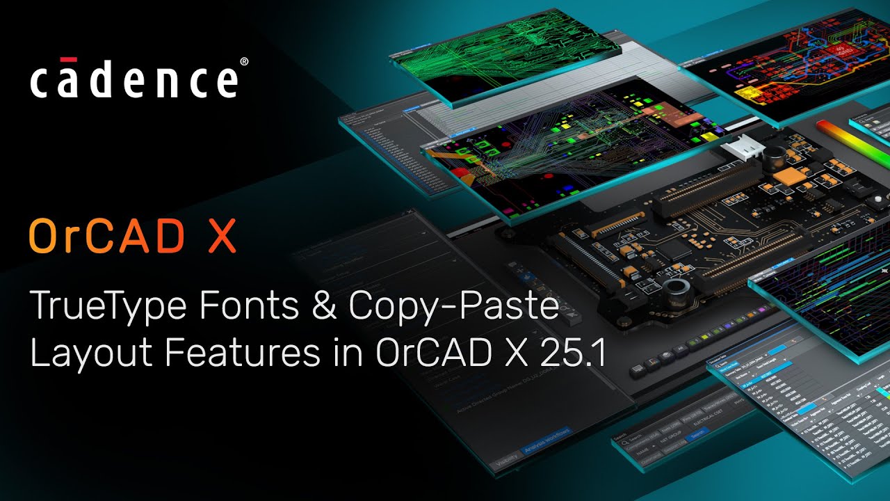 TrueType Fonts & Copy-Paste Layout Features in OrCAD X 25.1 - YouTube
