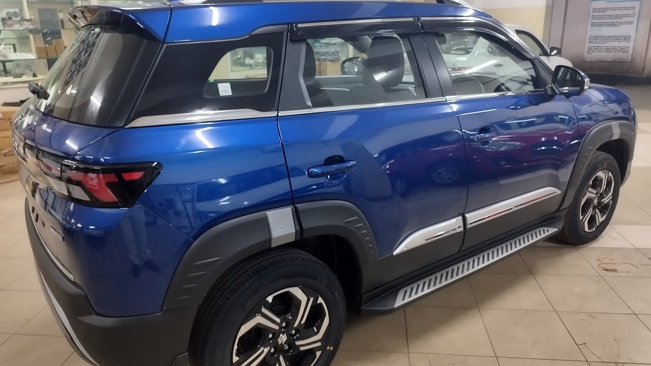 New brezza genuine accessories with blue colour - YouTube