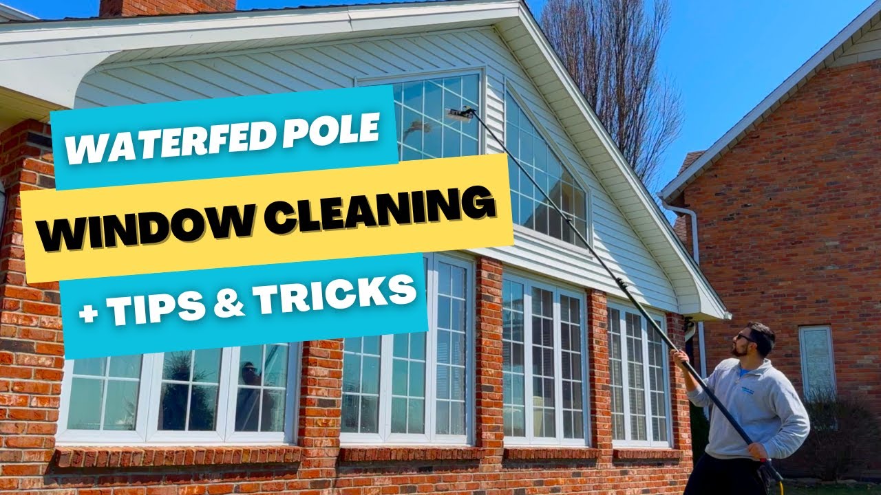 How I clean windows with a WATERFED POLE - YouTube