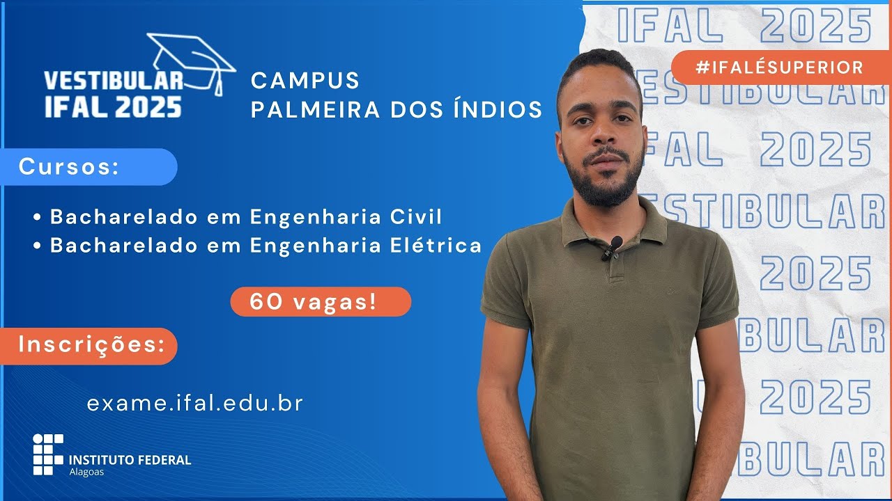 Vestibular 2025 - Ifal Palmeira dos Índios - YouTube