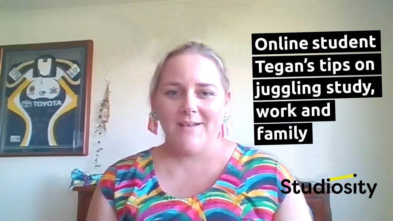 Online student Tegan Sutton on family life, and remote study/work - YouTube