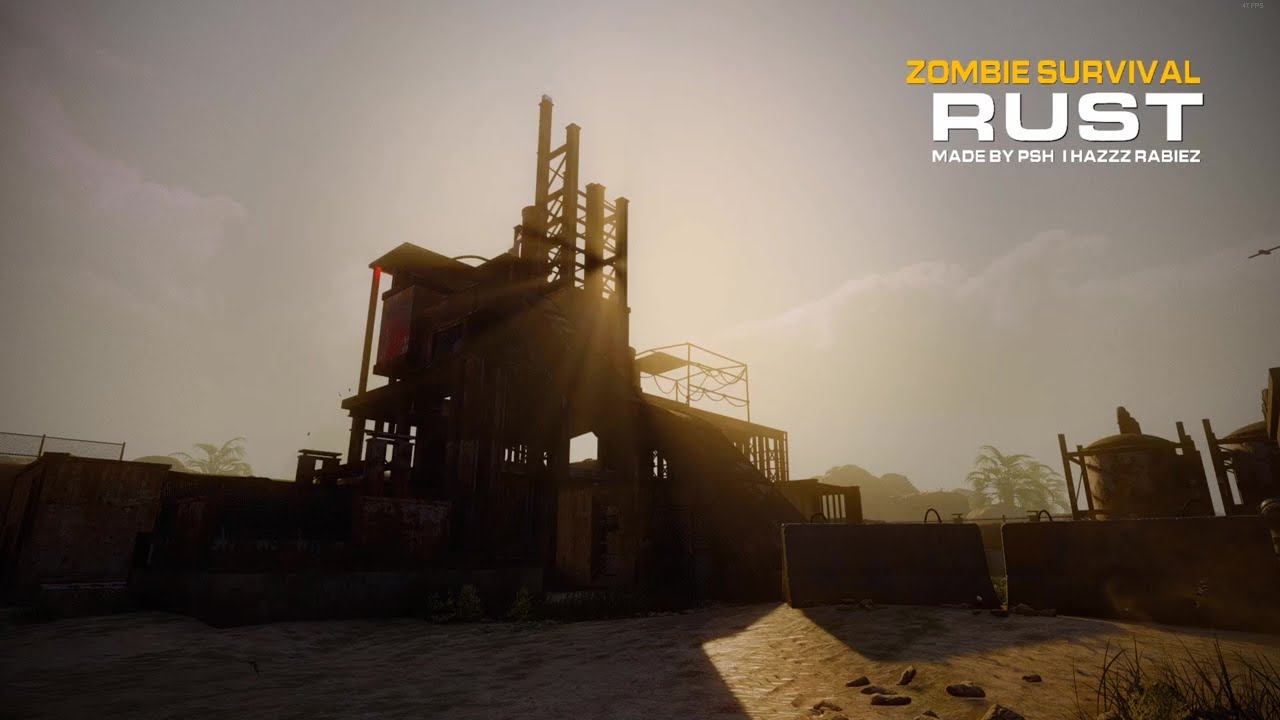 Zombies On Rust Map - YouTube