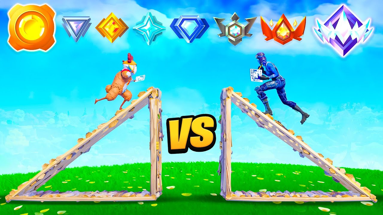 Fortnite But I 1v1 EVERY Rank in Fortnite (Bronze to Unreal) Realtime ...