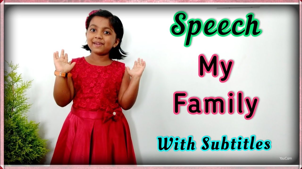 Speech on My Family| Few lines on my Family| Topic my Family, English ...