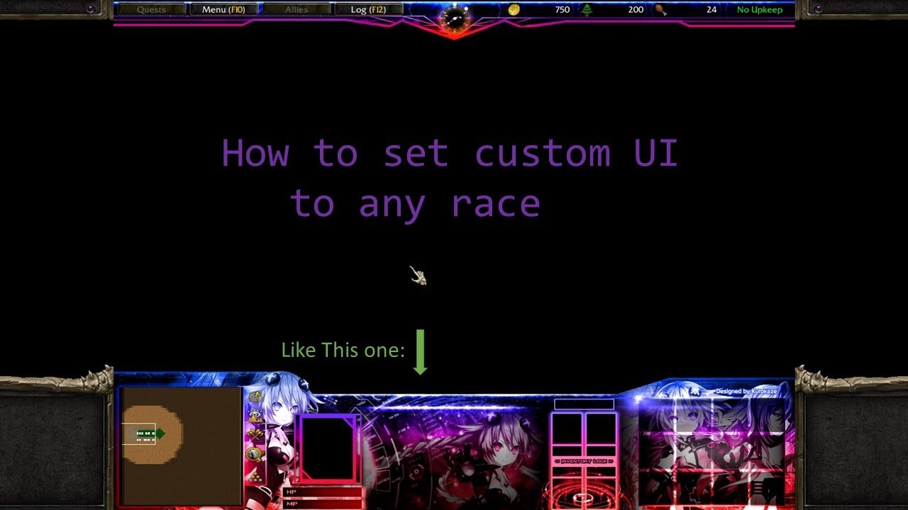 WC3 World Editor: How to add custom UI to any race - YouTube