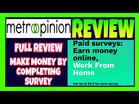 MetroOpinion Review - Can You Really Make $3.50 For Each Survey! - YouTube
