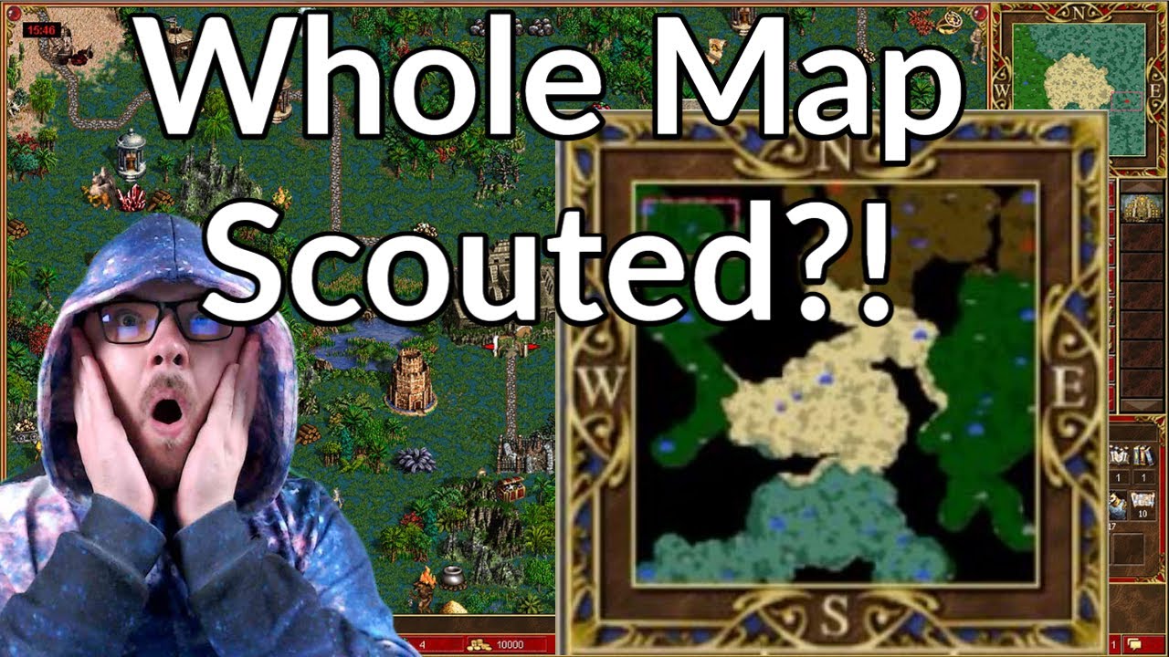Crazy Game! Entire Map Scouted?! || Heroes 3 Fortress Gameplay || Jebus ...