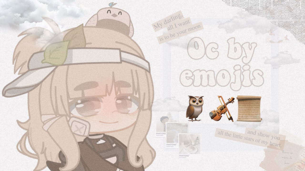 ☁⋆ ୭.⋆｡⋆Oc by emojis 🤍part 2 🖇+ discord server - YouTube