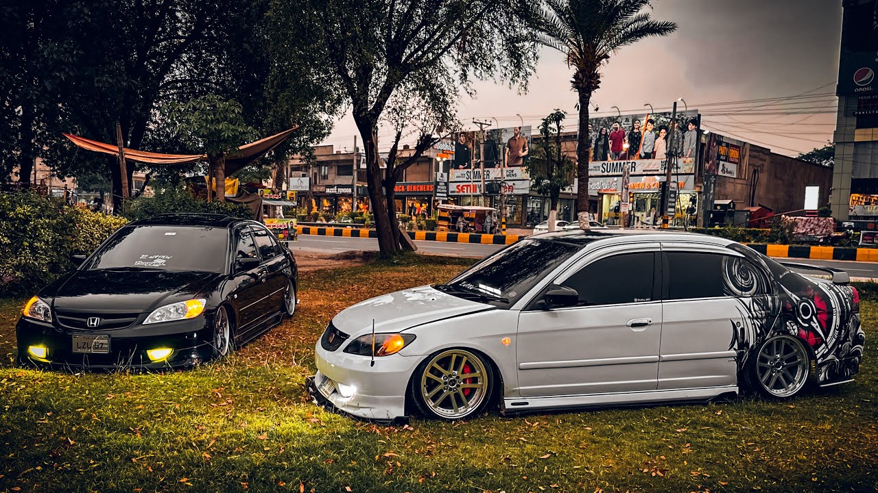 Air Suspension dono par lag gai😍 || Fully Modified Civic Cf Black ...