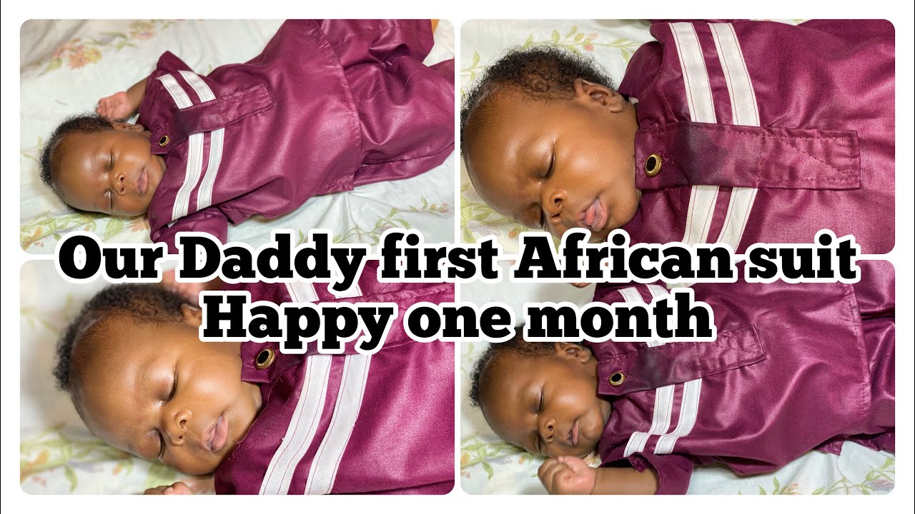O wow our #daddy first #africanclothes pro poor suit // happy one month ...