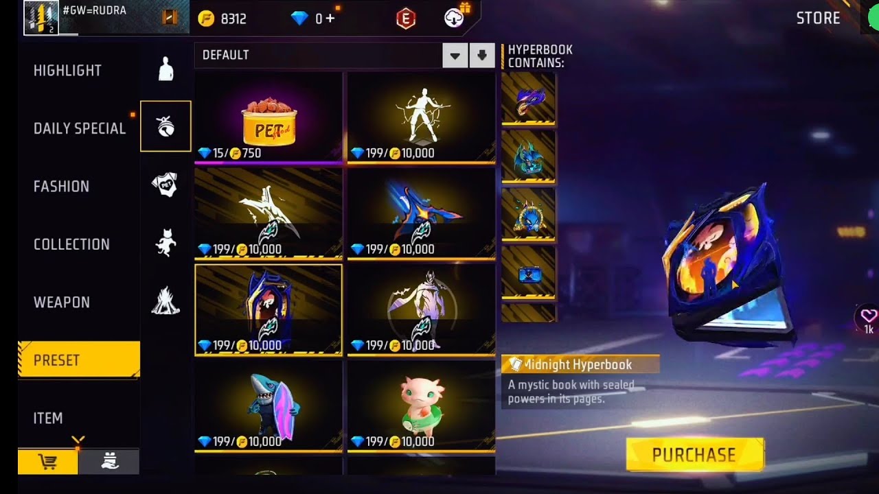 Midnight Hyperbook Upcoming New Event Freefire | - YouTube