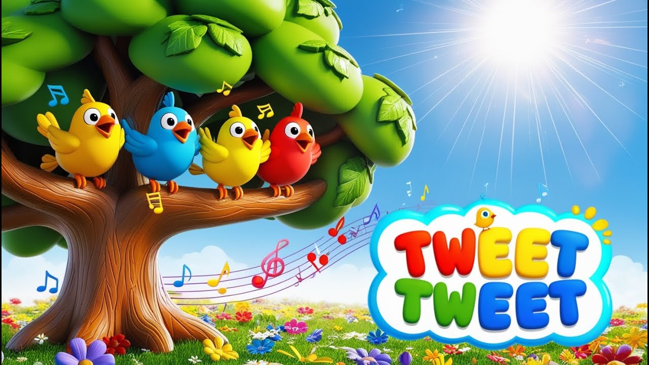 Tweet Tweet Little Birds | Fun Kids' Song with Chirping Birds 🐦🎵 ...