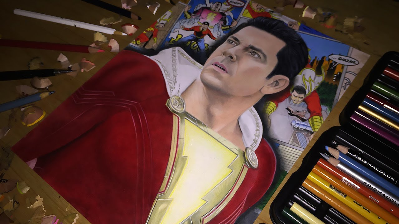 Drawing: Shazam and Comics - YouTube