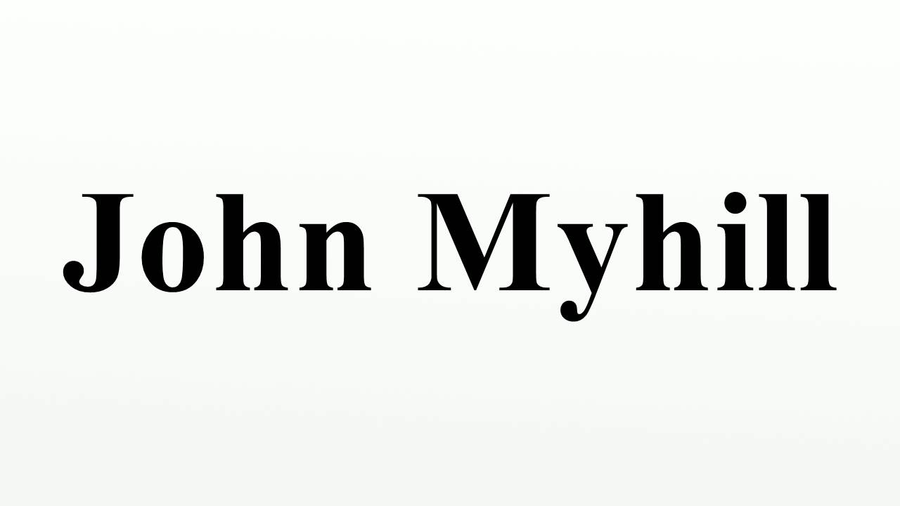 John Myhill - YouTube