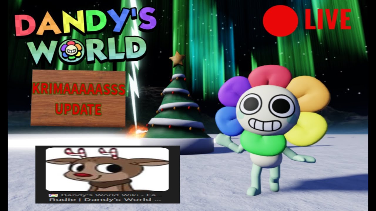 Playing Dandy's World Christmas Event (AND MORE!) Live! - YouTube