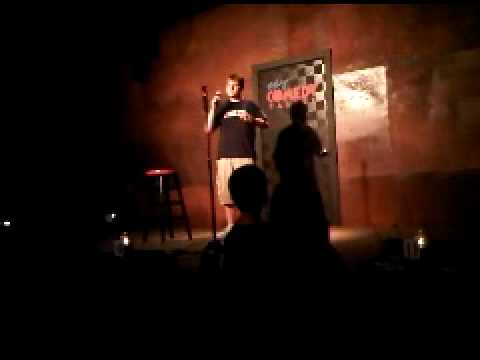 14 year old Jack Greiner performs his stand-up comedy routine at the ...
