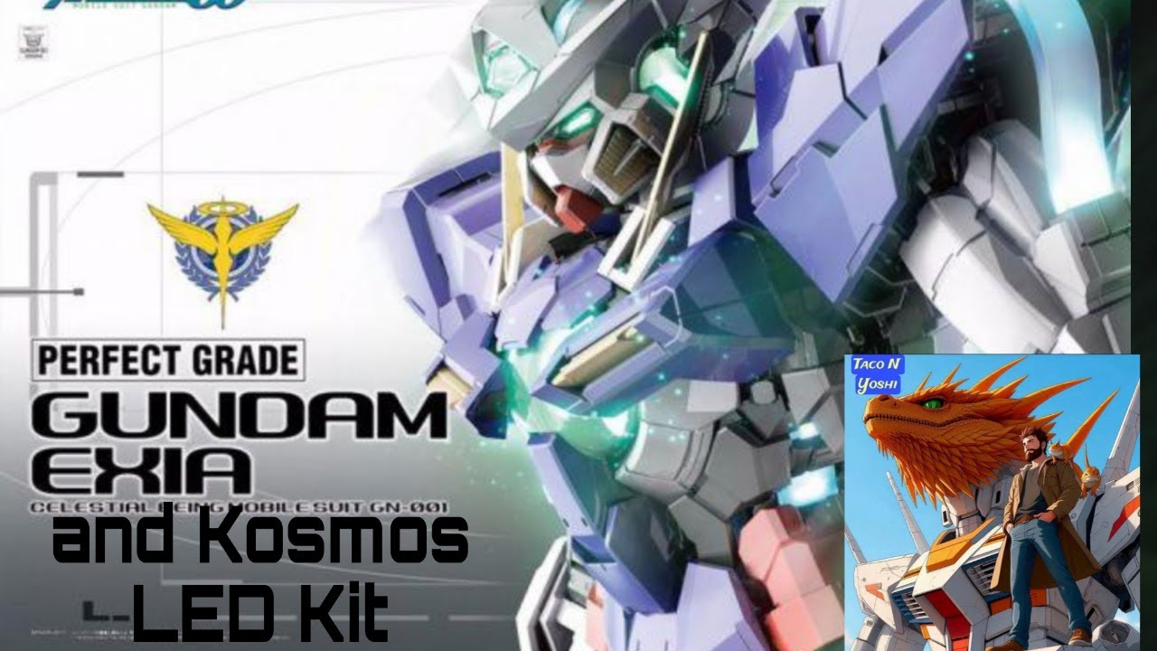 PG Exia w/ Kosmos LED kit (GN drive) and chat - YouTube