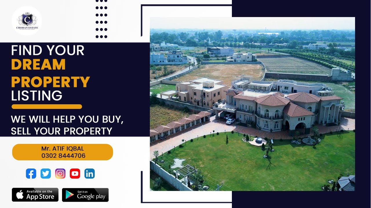 Country Homes Farm Houses | Mr. Atif Iqbal 0302 8444706 | Chohan Estate ...