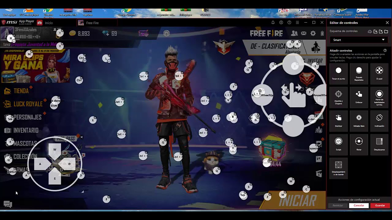 Configuración de Botones y Controles para Free Fire PC - YouTube