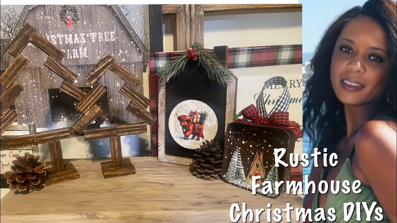 Rustic Farmhouse Christmas DIYs - YouTube