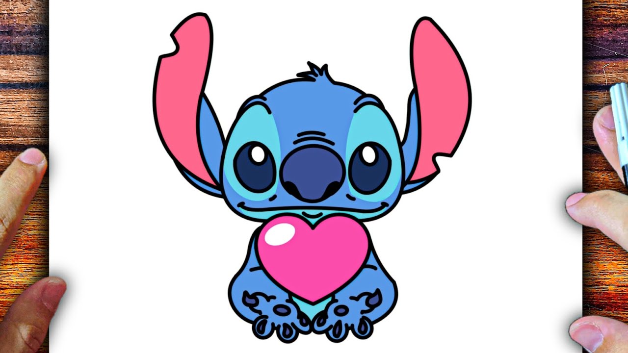 CÓMO DIBUJAR A STITCH - YouTube