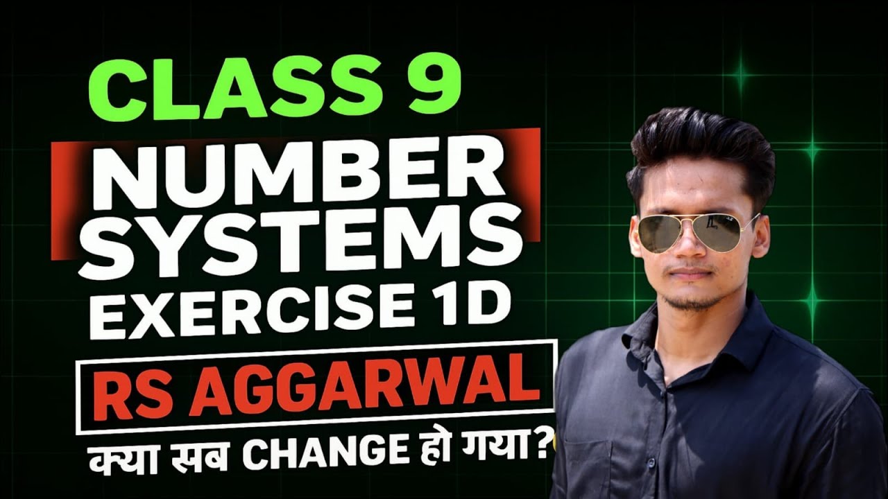 Class 9 Ex 1D Q1 to Q8 Number Systems Class 9 | RS Aggarwal | CBSE | in ...