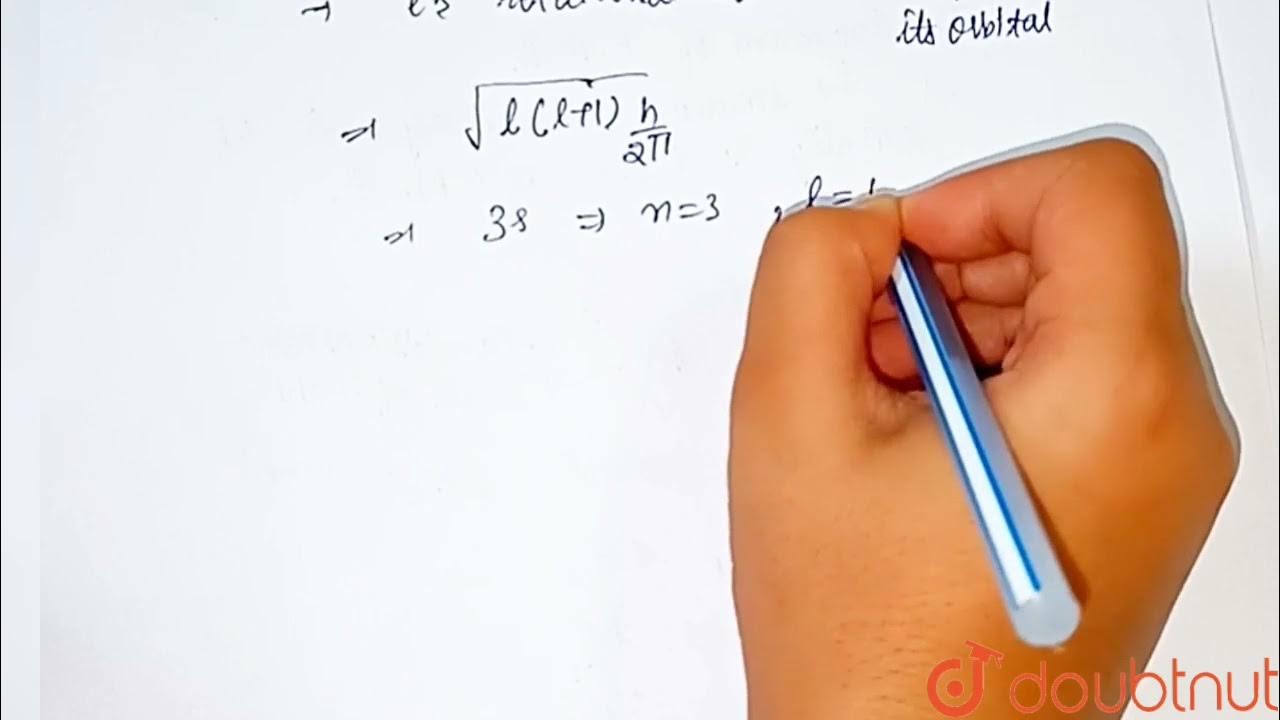 The orbital angular momentum of an electron in 3s-orbital is : | 12 ...