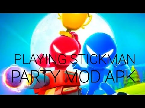 Playing Stickman Party mod apk - YouTube
