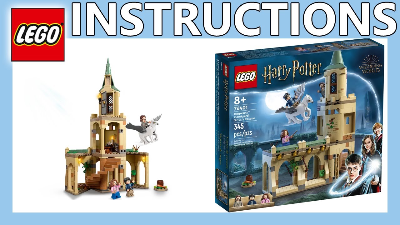 LEGO Instructions | Hogwarts Courtyard Sirius’s Rescue | 76401 | LEGO ...