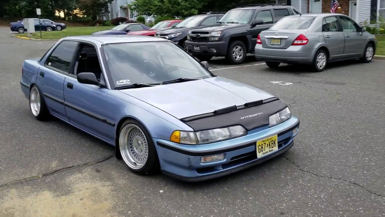 1990 Acura Integra maxxed out on truharts scraping - YouTube