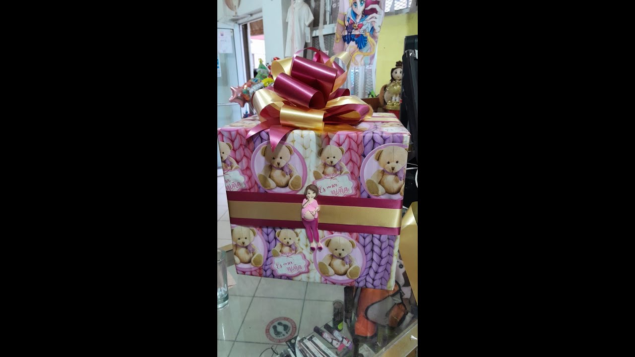 caja baby shower y vaso tequilero personalizado - YouTube
