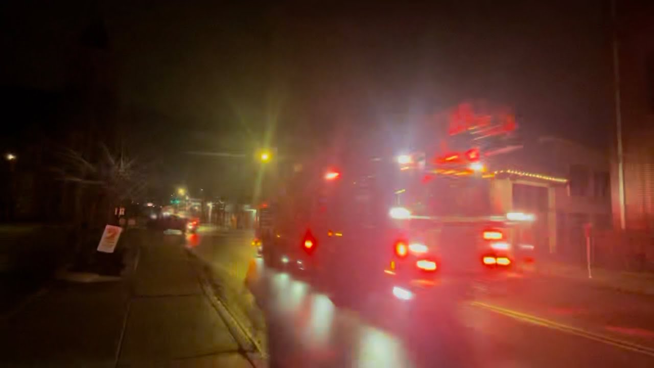 Lansdowne Fire Company Truck 19 and Utility 19 Responding - YouTube