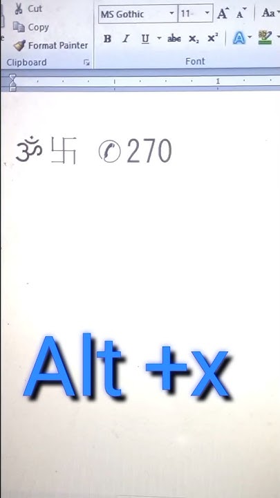 Keyboard alt +x code - YouTube