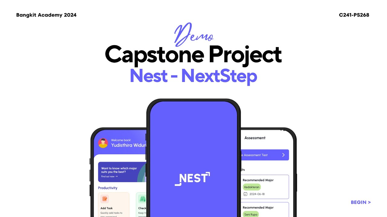 Nest - NextStep Application Demo | Product Based Capstone Project | Bangkit Academy 2024 - YouTube