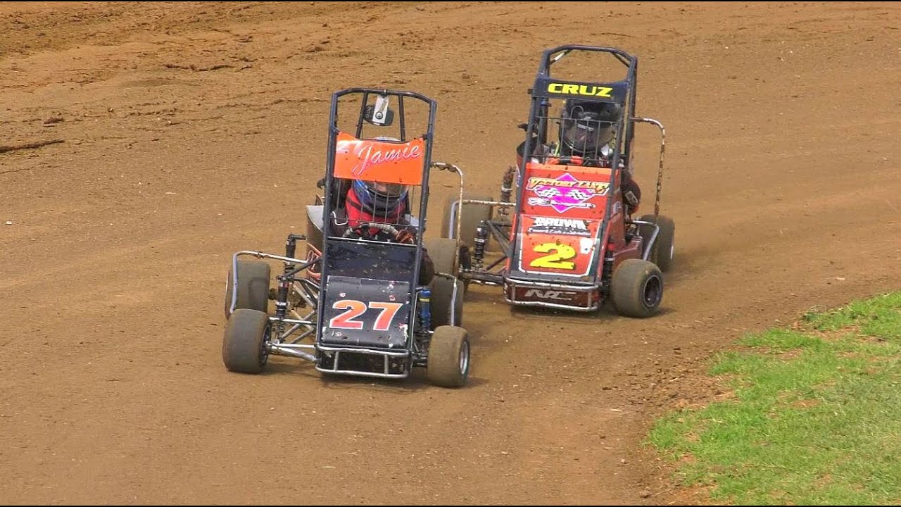 Junior Quarter Midgets Heat 1# Laang Speedway 14-1-2024 - YouTube