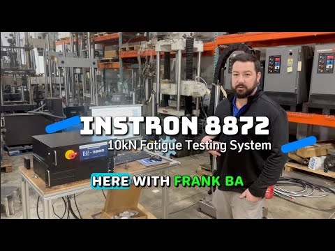 10kN Instron 8872 Fatigue Testing System with new Frank Bacon Controls ...