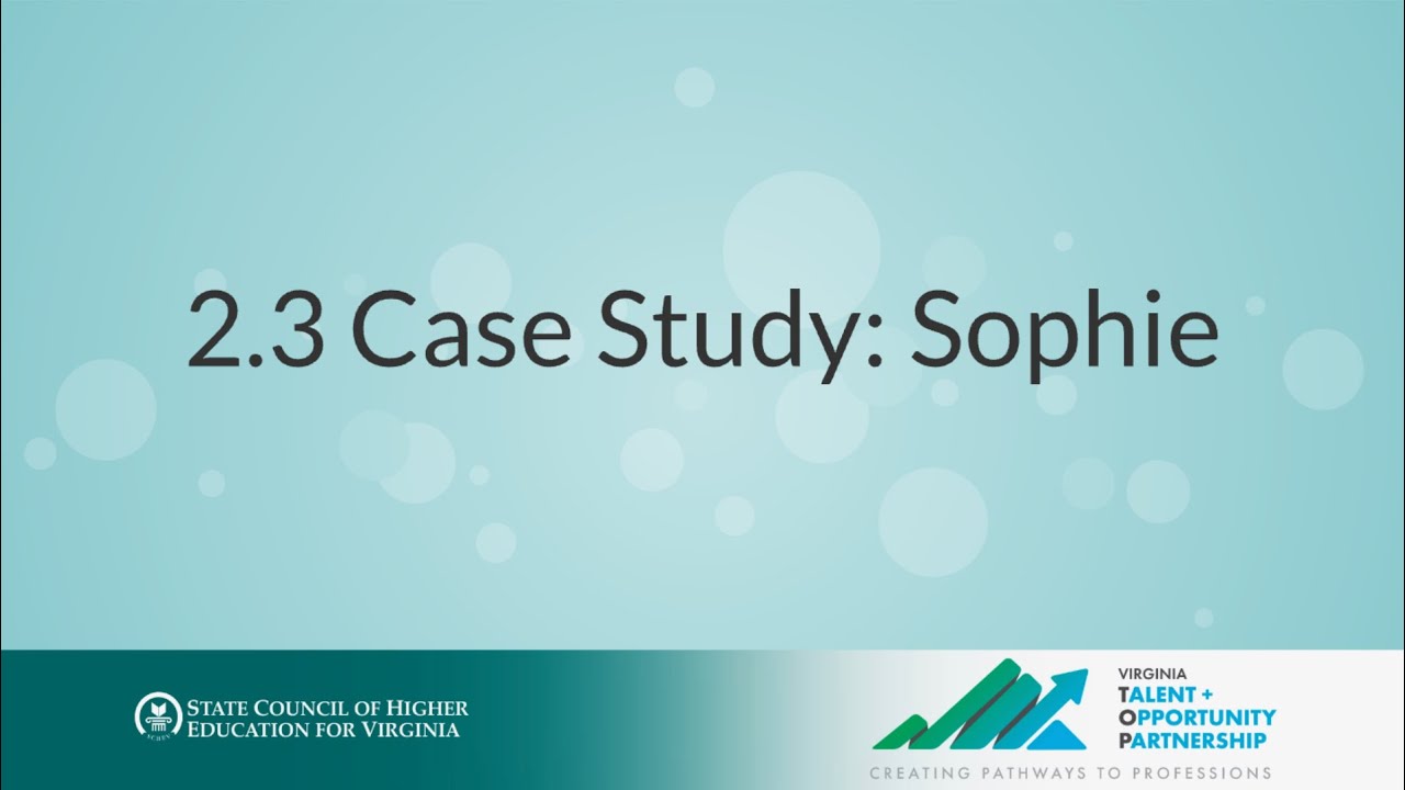 2.3 Case Study: Sophie - YouTube