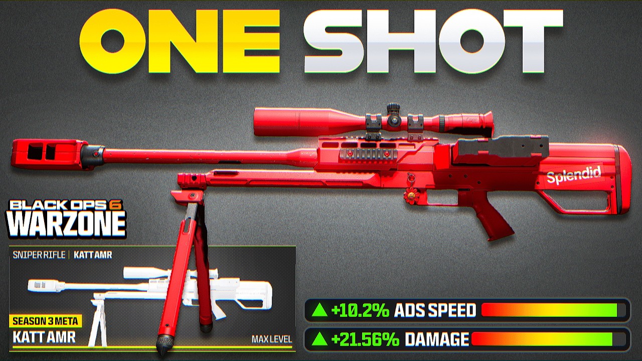 the #1 KATT AMR CLASS is the BEST SNIPER in WARZONE BO6! (Best Sniper ...