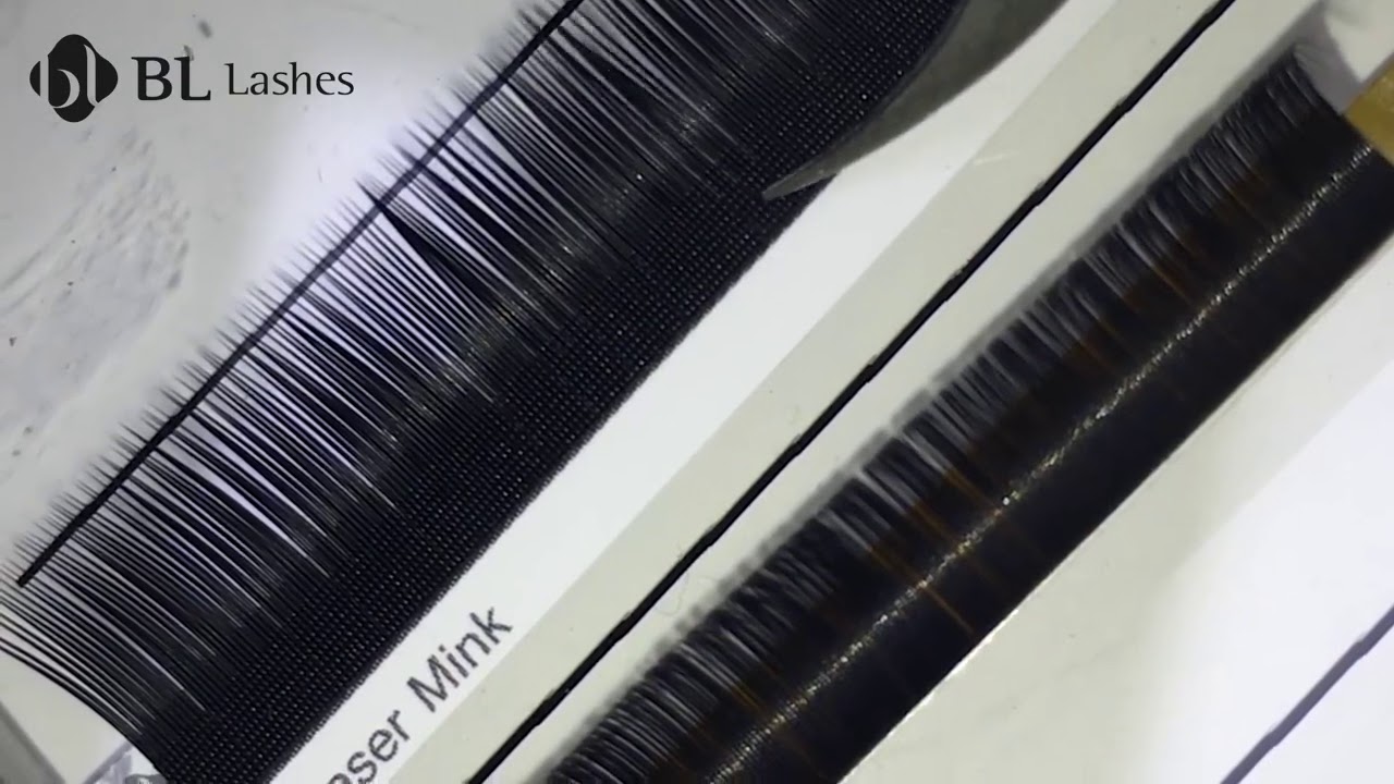 BL Blink Lash. Laser Mink Vs Regular Mink Eyelash Extension - YouTube