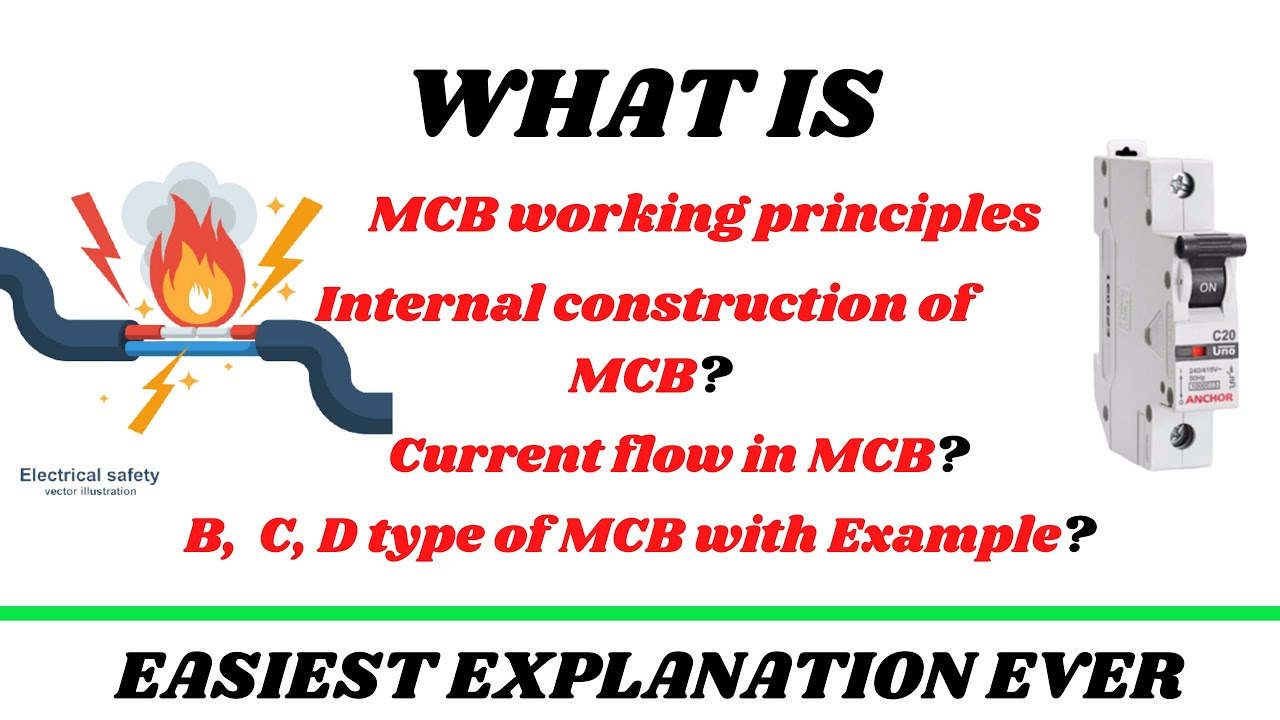 INTERNAL CONSTRUCTION AND WORKING PRINCIPLES OF MCB || B,C,D TYPE MCB ...