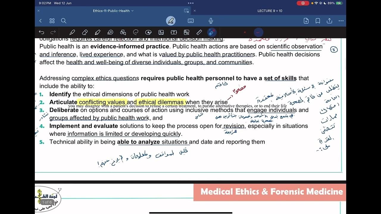 Medical Ethics: Lecture 11 - part 1 || By: Sewar Al-Hawamdeh - YouTube