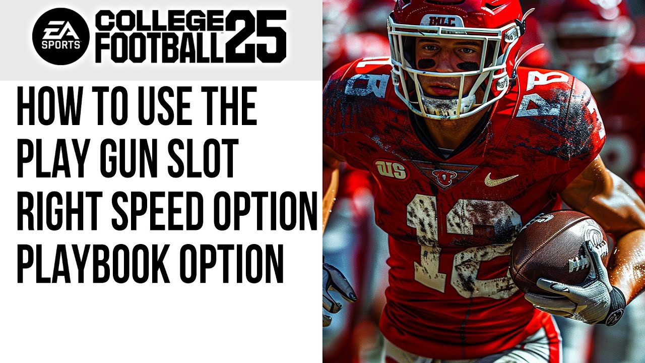 How to use the play GUN SLOT RIGHT SPEED OPTION Playbook Option - YouTube