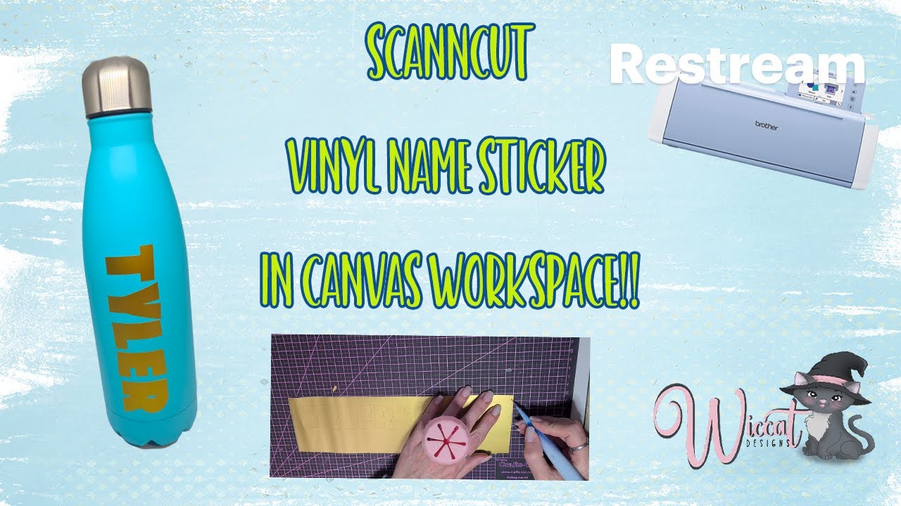 Easy Vinyl Decal Tutorial for Beginners with a ScanNCut - YouTube