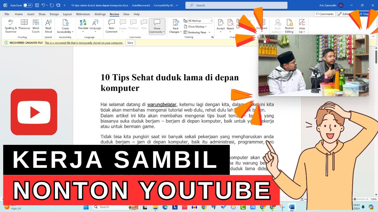 CARA NONTON VIDEO YOUTUBE SAMBIL BUKA APP LAIN DI LAPTOP - YouTube