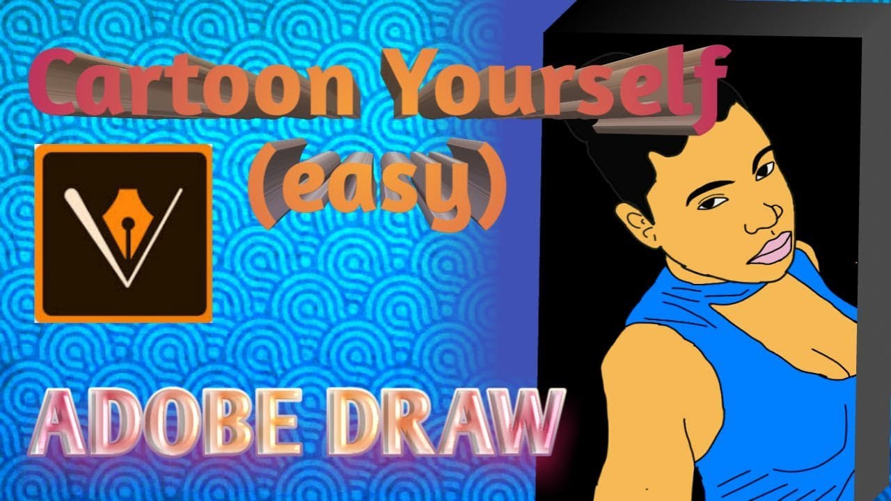 How to Cartoon yourself with ADOBE DRAW(FREE AND EASY)😎😂 - YouTube