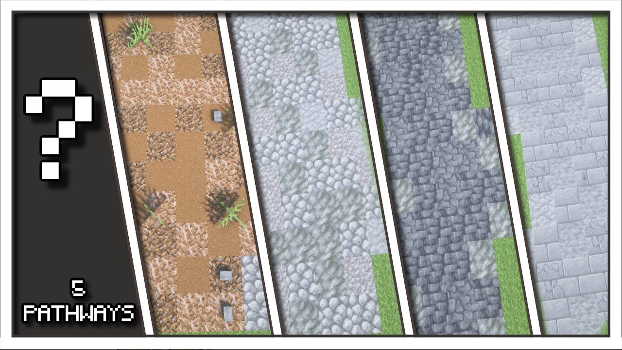 5 Pathway Designs To Improve Your Builds! (Minecraft 1.18/1.19) - YouTube