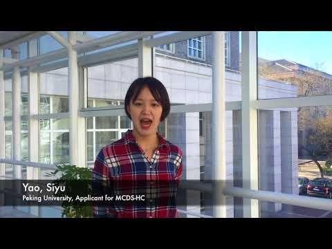 Yao Siyu: CMU MCDS - YouTube